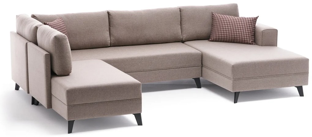 Hanah Home Šestimístná pohovka EFSUN krémová 300 cm