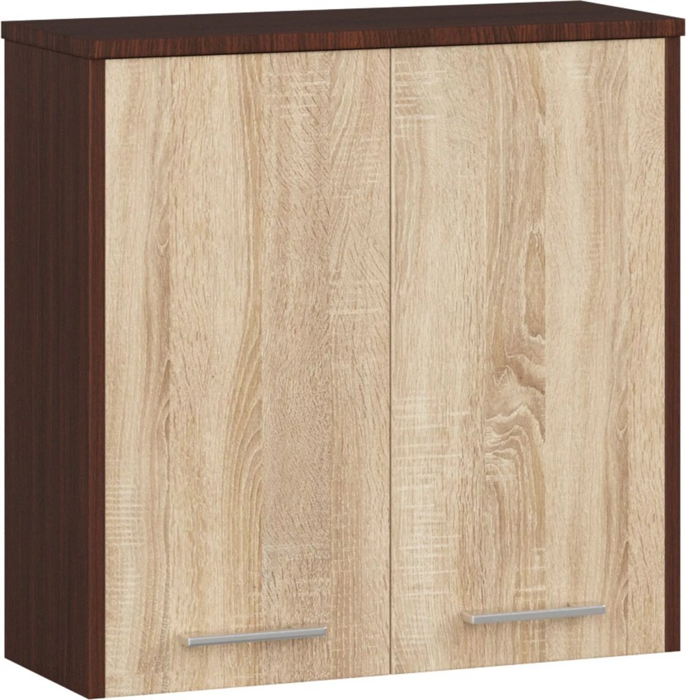 Koupelnová skříňka Fin W60 2D wenge/dub sonoma