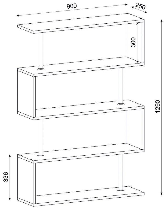 Casarredo Regál BALSO bílá