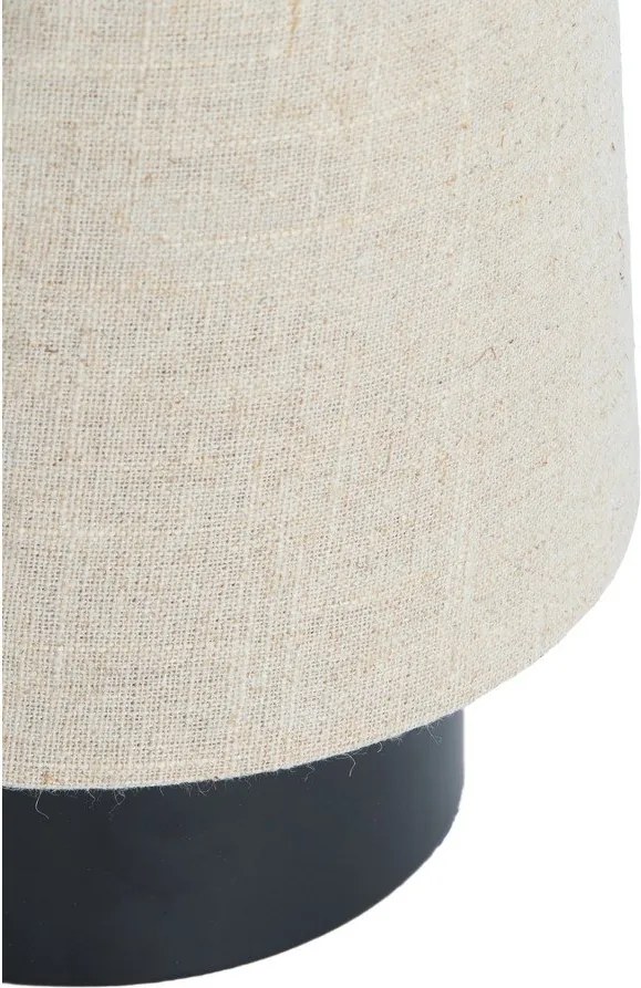 Béžová kovová stolní lampa s textilním stínidlem (výška 42 cm) Howie – Light & Living