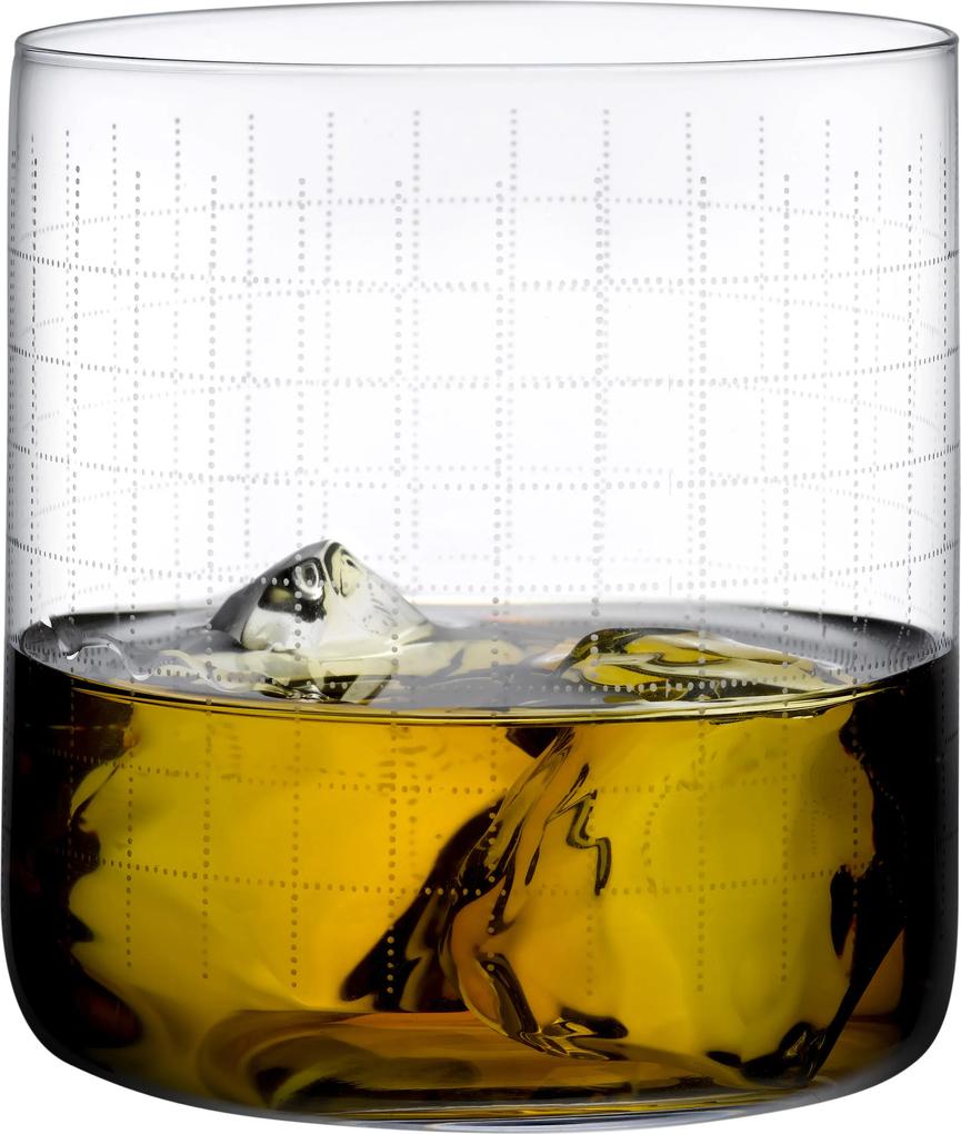 Skleničky na whisky Finesse Grid 390 ml 4 ks
