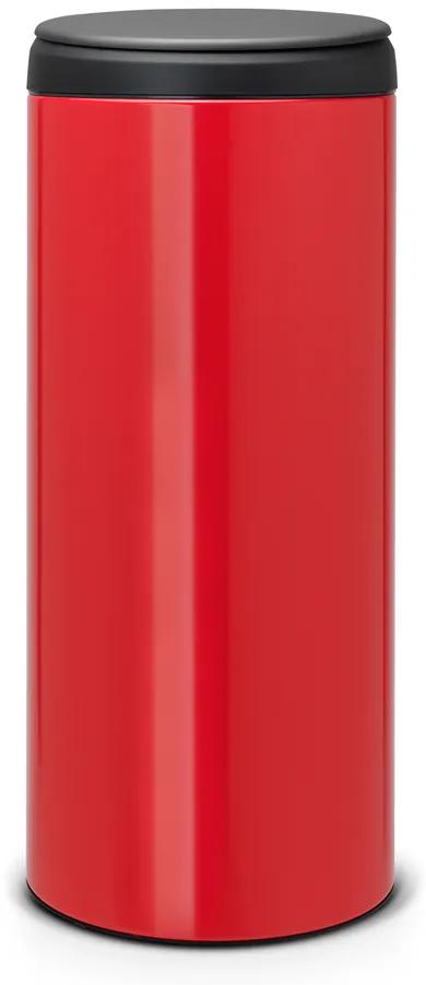 Brabantia Odpadkový koš 30 l FlipBin - zářivě červená - tmavě šedé víko