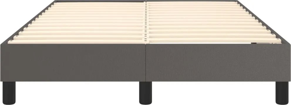 Rám postele s boxspringem šedý 120 x 200 cm umělá kůže 3120692
