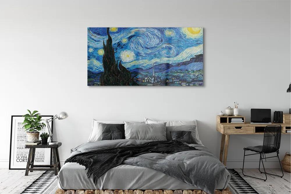 akrylový obraz Art hvězdné noci 140x70 cm