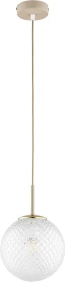 Brilagi - Lustr na lanku STELLA 1xE27/60W/230V pr. 18 cm béžová/zlatá