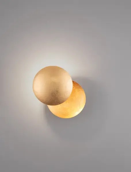 Designové nástěnné svítidlo Solei zlatá