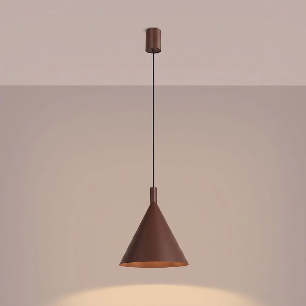 Sollux Lighting Závěsné svítidlo NOX 25 hnědé