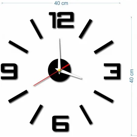 Nástěnné hodiny Quartz, nalepovací hodiny do kuchyně I SENTOP X0033