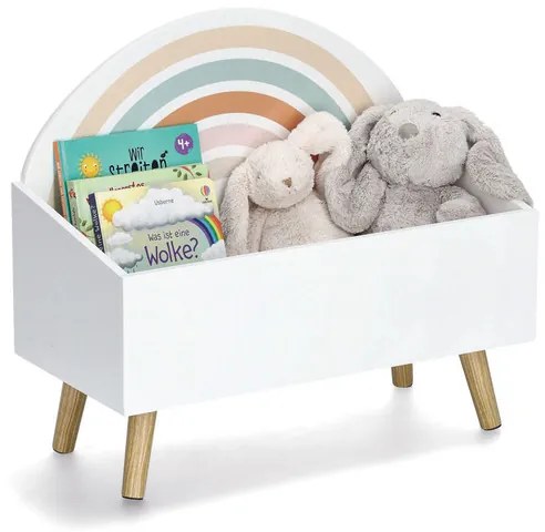 Zeller Present Úložný box na hračky, truhla na nožkách RAINBOW