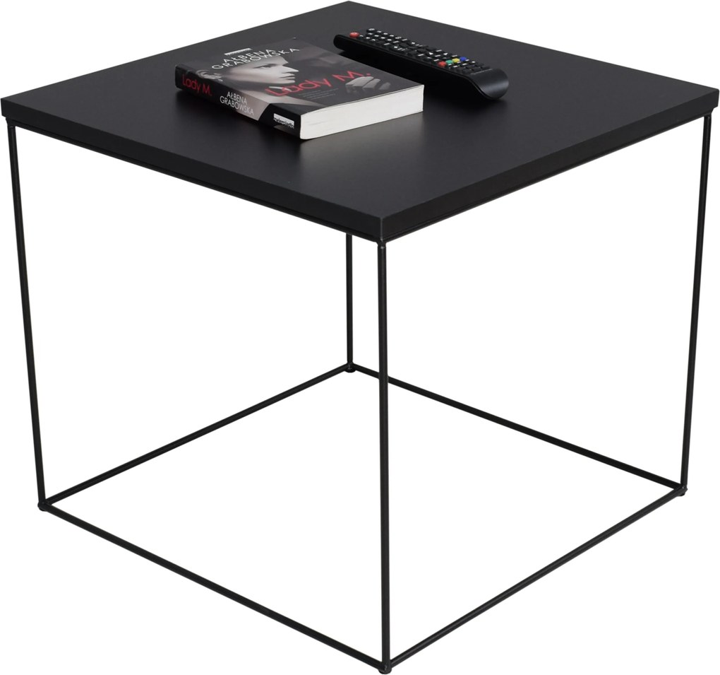 ADRK Furniture Konferenční stolek ELENA 50x50 CT-ELE-B-B