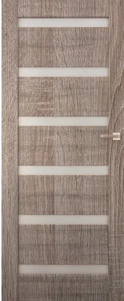 Interiérové dveře vasco doors EVORA model 5 Průchozí rozměr: 70 x 197 cm, Orientace dveří: Levé dveře, Dekor: Dub riviera