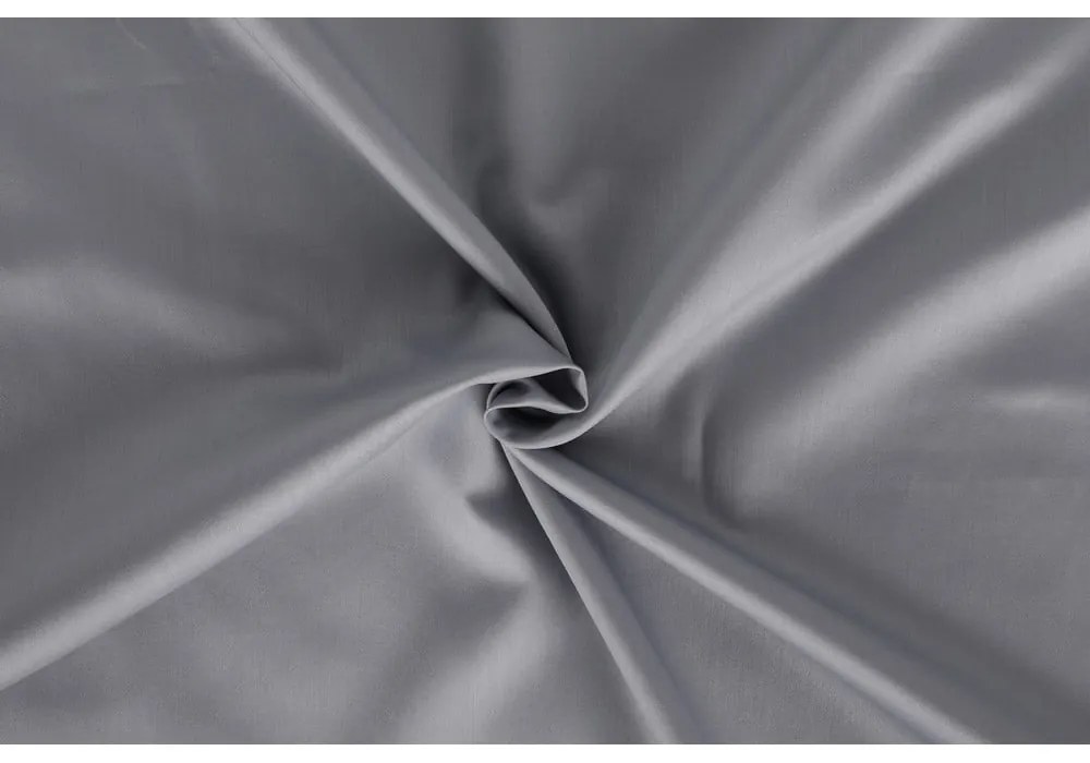Šedé povlečení na dvoulůžko/prodloužené z bavlněného saténu 240x220 cm Elegant – Mijolnir