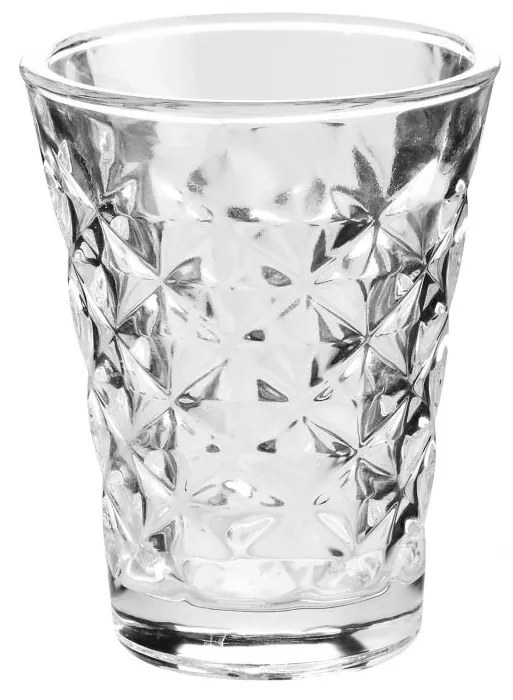 Tine K Home Svícen Facet glass Clear 10 cm, čirá barva, sklo