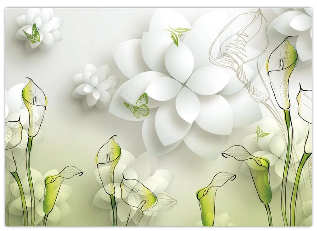 Obraz s květy (70x50 cm)