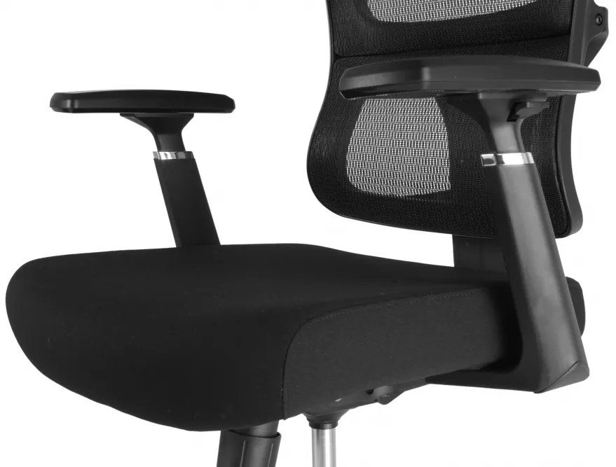 Kancelářská ergonomická židle Neoseat BROOKE — černá, nosnost 150 kg (rozbaleno)