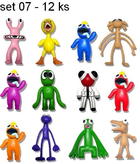 Roblox Rainbow Friends set 6, 8 nebo 12 figurek Set: set 07 - 12 ks