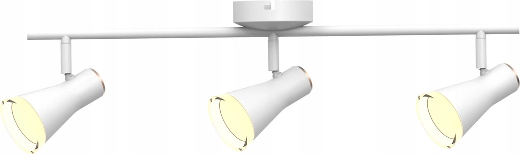 Pohyblivá nástěnná a stropní Led lampa Berg 3 bílá 3000K