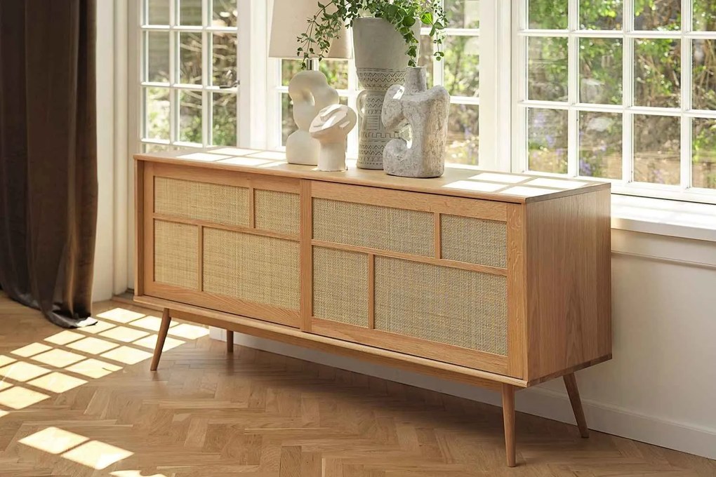 Designová komoda Tallys 180 cm přírodní dub