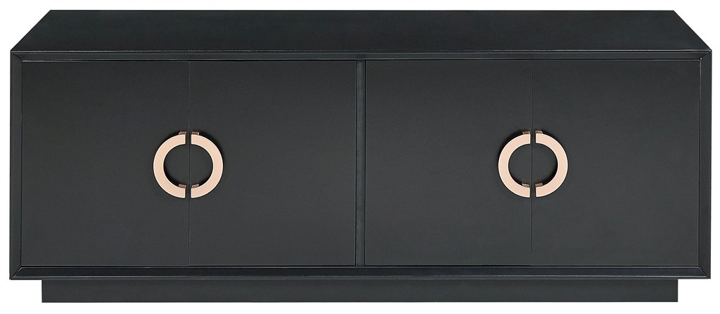 Nízká 2dveřová skříňka černá OXNARD Beliani