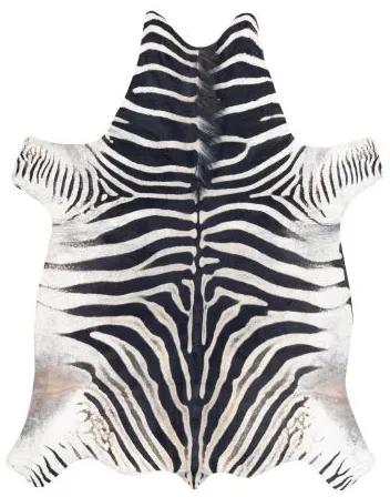 Dywany Luszczow Koberec umělá hovězí kůže Zebra G5128-1, bílá černá kůže Rozměr koberce: 180 x 220 cm