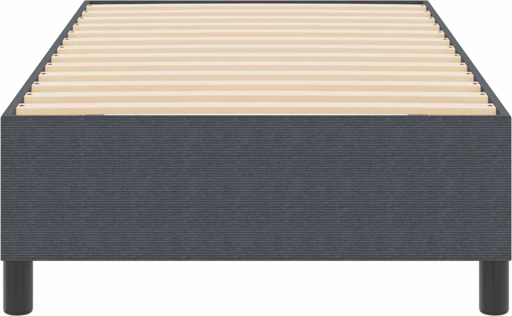 Rám platformy Tmavě šedá 80 x 200 cm Žebrovaná látka 3337378