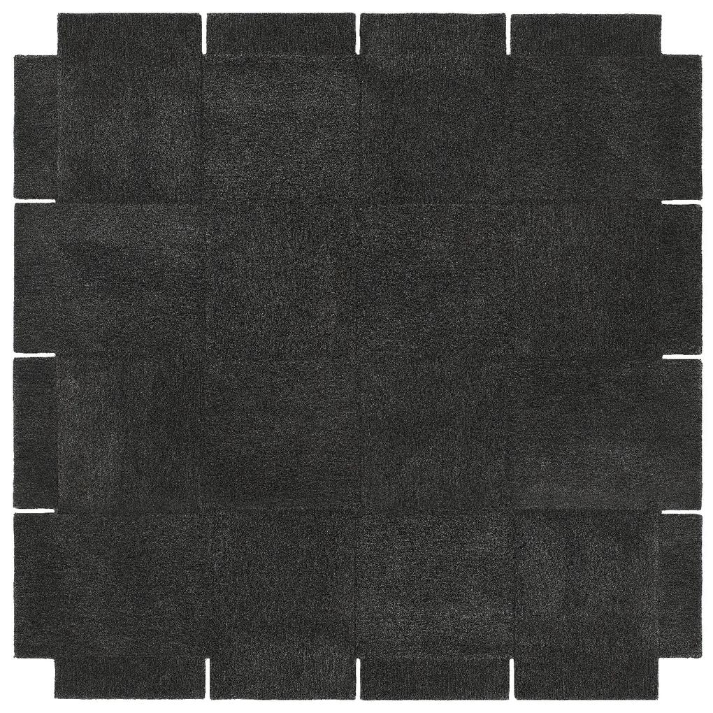 Koberec Basket tmavě šedý Koberec: 4x4 čtverce (245x245cm)