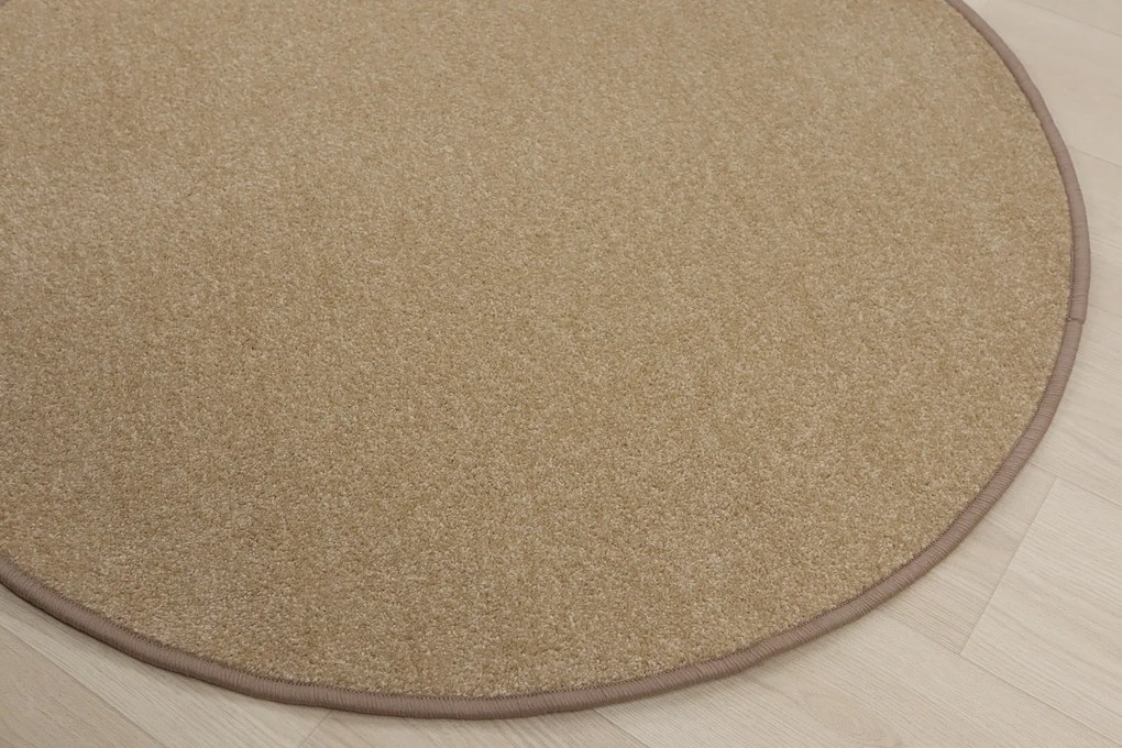Vopi koberce AKCE: 250x250 (průměr) kruh cm Kusový koberec Eton béžový 70 kruh - 250x250 (průměr) kruh cm