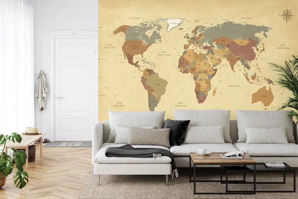 Fototapeta Mapa Světa Strukturální vinyl 208x146