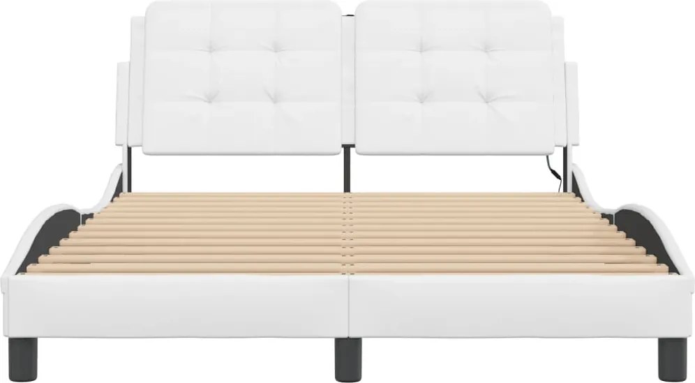 Rám postele s LED bez matrace Zadar bílý 120 x 200 cm 3214097