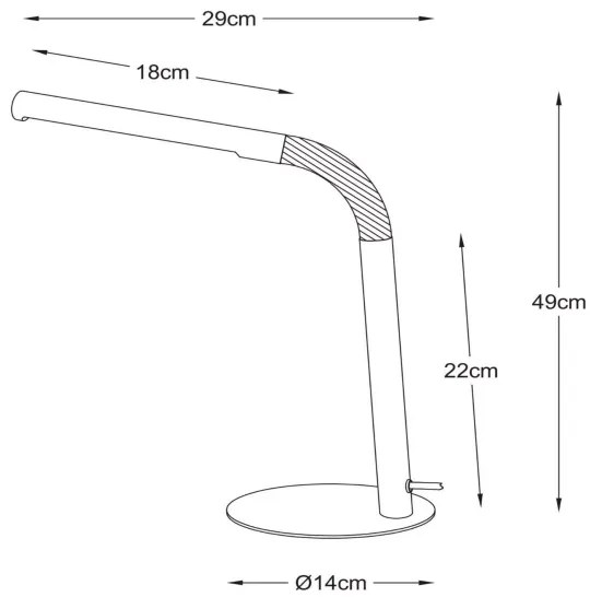 Lucide 36612/03/31 - LED Stolní lampa GILLY LED/5W/230V bílá