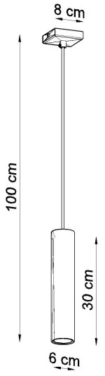 Sollux SL.1204 - Lustr na lanku LAGOS 1xGU10/10W/230V chrom