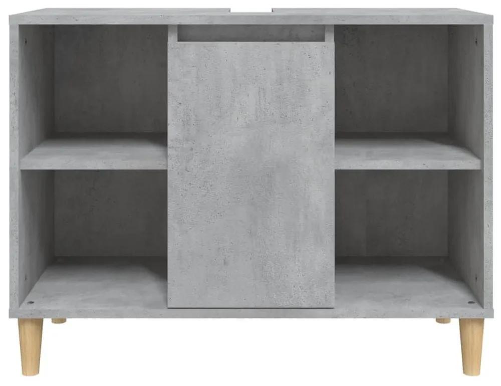 Petromila Skříňka pod umyvadlo betonově šedá 80x33x60 cm kompozitní dřevo