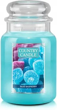 Blue Raspberry – Country Candle – velká vonná svíčka se dvěma knoty