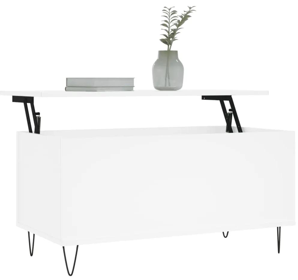 Konferenční stolek bílý 90 x 44,5 x 45 cm kompozitní dřevo