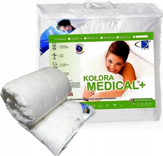 Antialergická Přikrývka 220x200 Medical Celoroční antiroztočová