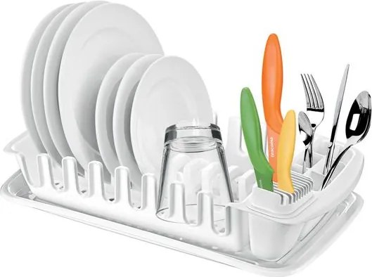TESCOMA Odkapávač s podnosem CLEAN KIT, bílý