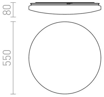 RED - Design Rendl - R12434 - LED Stropní svítidlo SEMPRE LED/56W/230V kulatý