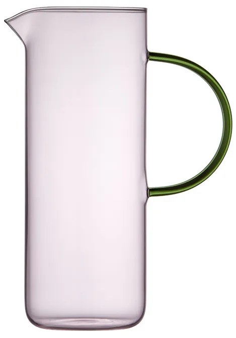 Lyngby Glas Skleněný džbán Torino 1.1L  Pink/Green