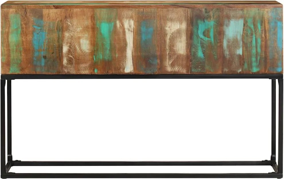Konzolový stolek 120 x 30 x 75 cm masivní recyklované dřevo 320822