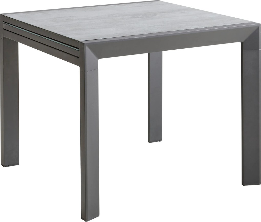 XXXLutz ZAHRADNÍ STŮL, kov, sklo, 90-180/90/75 cm Ambia Garden - Venkovní stoly - 000815000827