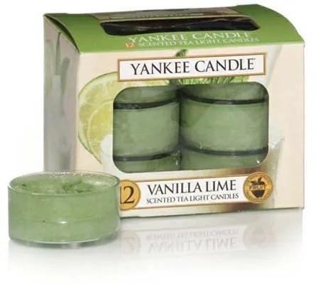 Yankee Candle - čajové svíčky Vanilla Lime 12ks