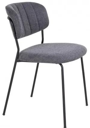 Jídelní židle ALICANTE tmavě šedá, černá podnož House Nordic 1001210