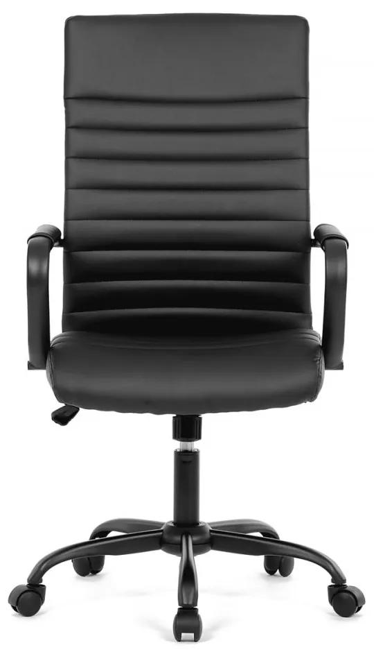 Kancelářské křeslo ALTO — ekokůže, více barev, nosnost 135 kg Černý rám / šedý potah