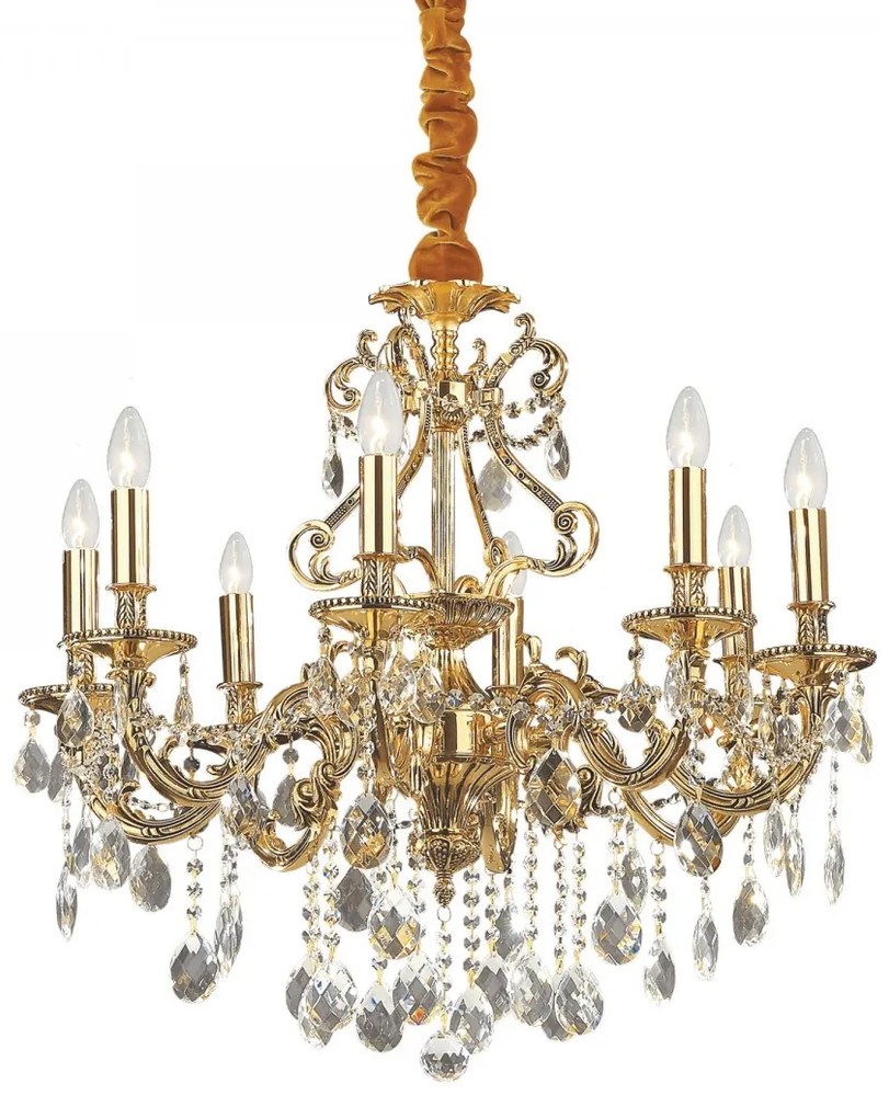 Ideal Lux 060514 závěsný lustr Gioconda Oro 8x40W | E14