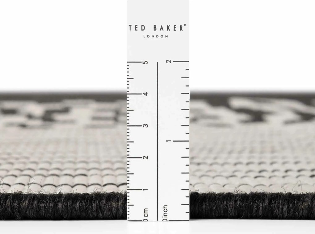 Ted Baker, Kusový koberec Ted Baker Haringey 106376 Black White, 120x170, černobílá, chodba / předsíň