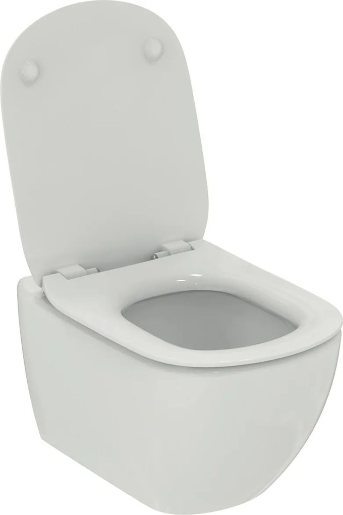 Ideal Standard Idealmood Závěsné WC se sedátkem AquaBlade, 33,5 × 36,5 × 53,5 cm, bez splachovacího kruhu