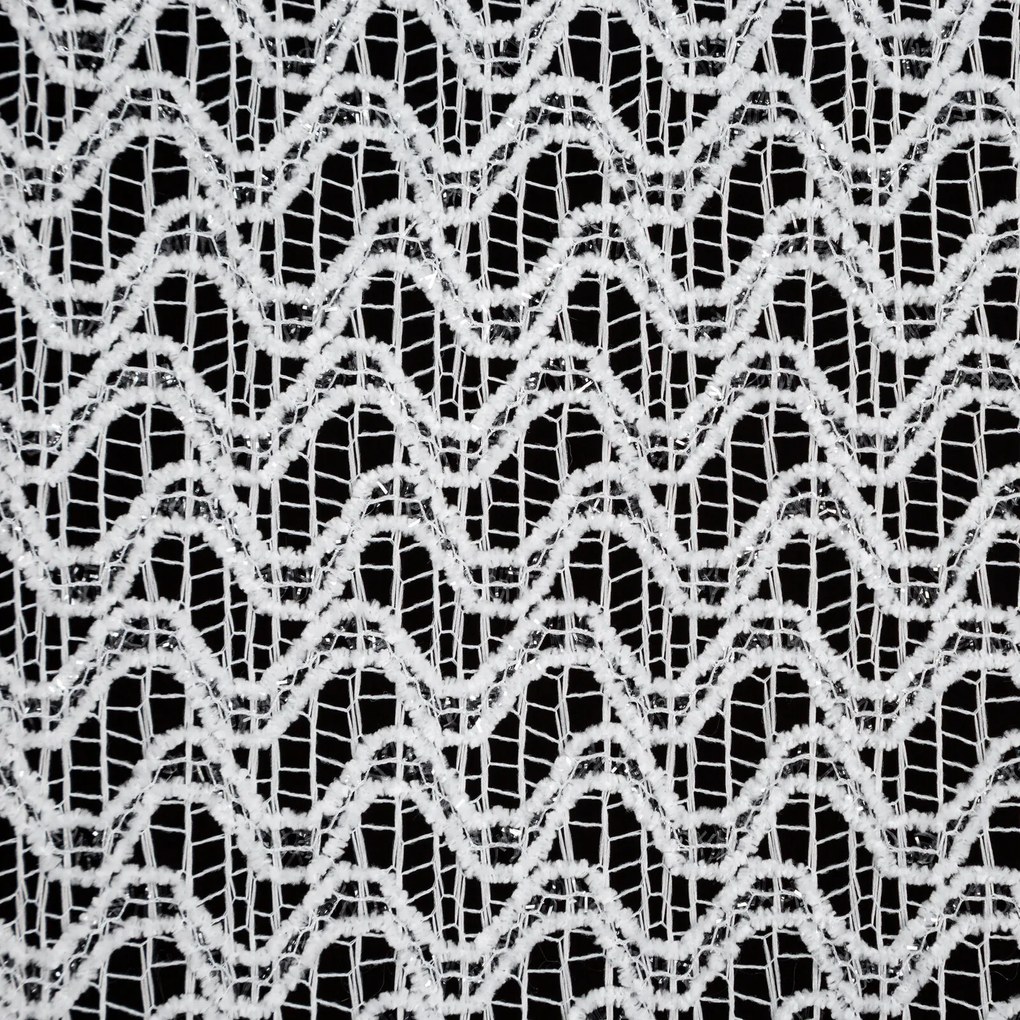 ZÁCLONA NA KROUŽCÍCH CLARA 140X250 CM BÍLÁ