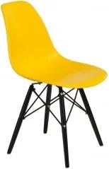 Židle DSW, žlutá (Černá)