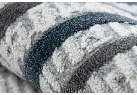 Dywany Luszczow Kusový koberec TULS střapce 51242 Rám slonová kost / modrý Rozměr koberce: 200 x 290 cm
