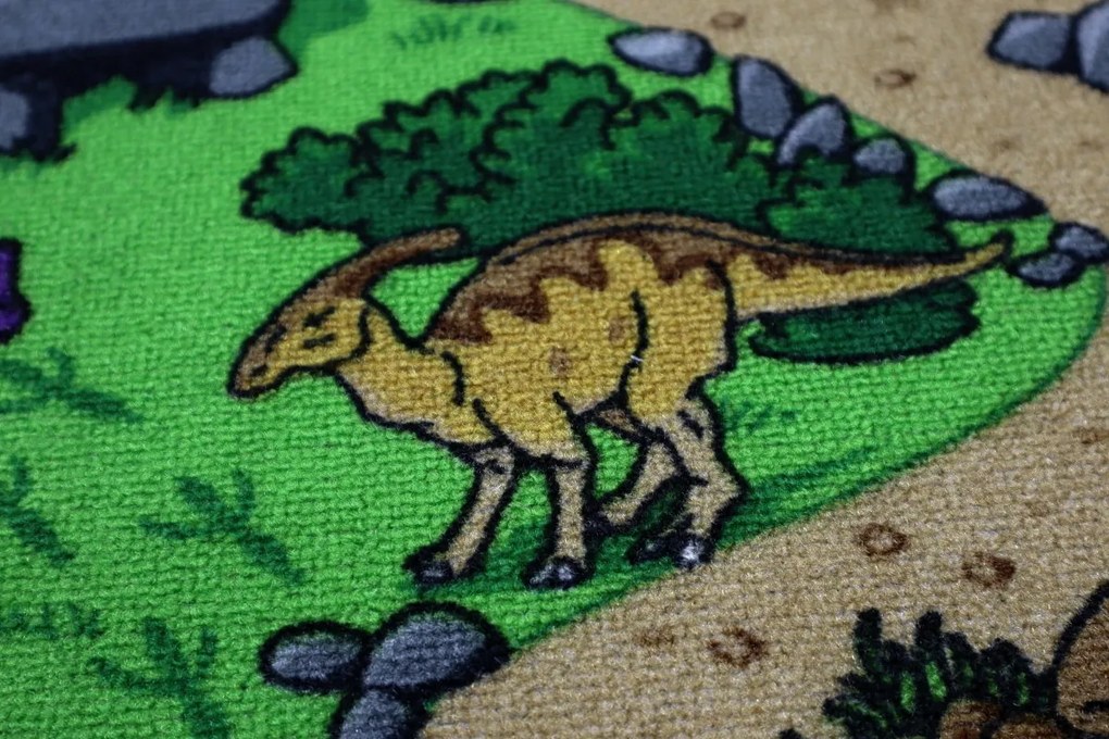 Vopi, Dětský kusový koberec Dino, 80x150, vícebarevná, dětský pokoj